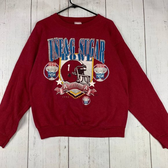 Tultex | Shirts | Vintage Usfg Sugar Bowl Tultex Large Red Sweatshirt Men | Poshmark